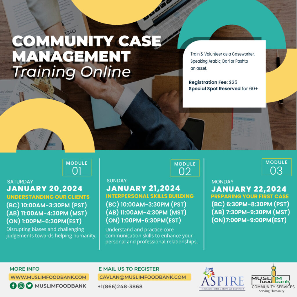 Community Case Management Training | Muslim Food Bank